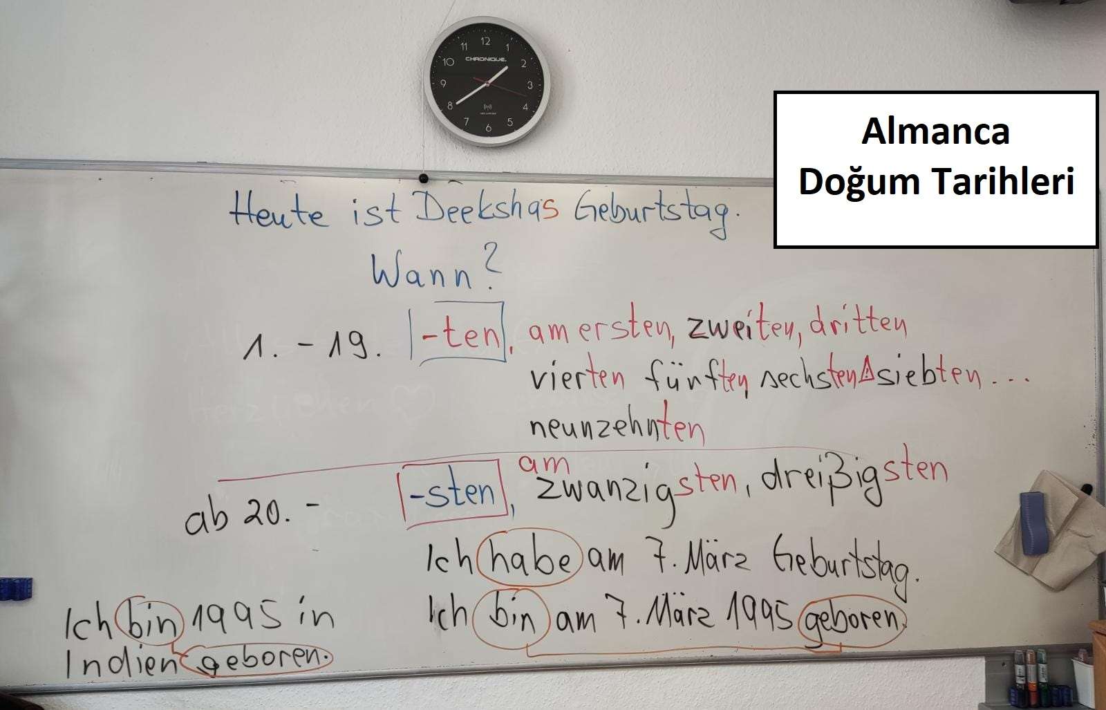 Almanca Aylar & Mevsimler | Örnek Cümleler - AlmancaABC