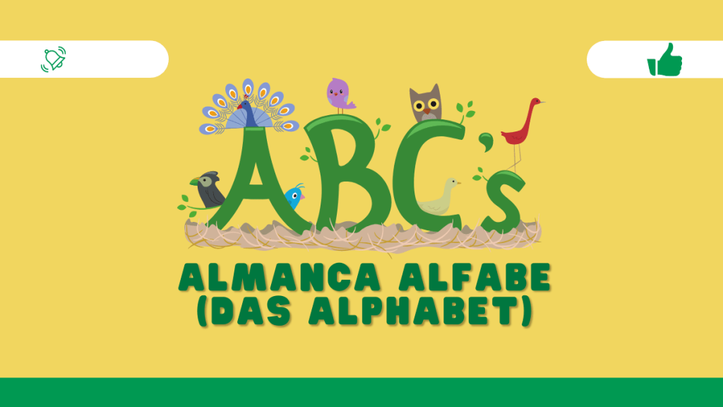2022 Güncel Almanca Alfabe'de 30 Alman Harfi - AlmancaABC