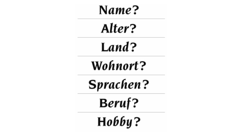 Almanca Kendini Tanıtma 【Vorstellung A1-C1 Sınavları İçin】