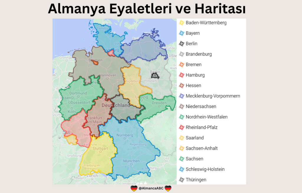 Almanca Konuları (Seviyelere Göre Sıralama A1, A2, B1)